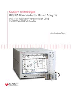 B1500A Semiconductor Device Analyzer | Keysight