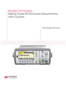 Pulsed Frequency Measurements with Advanced RF Counters | Keysight