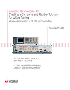 Complete Wireless Gigabit (WiGig) Test Solution | Keysight