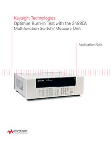 34980A Multifunction Switch / Measure Mainframe and Modules | Keysight