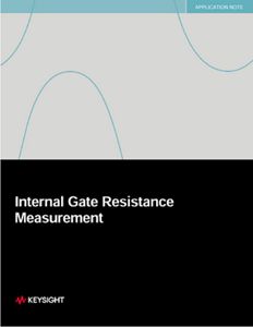 Power MOSFET / IGBT Internal Gate Resistance Measurement | Keysight