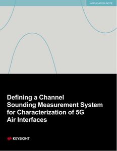 5G Channel Sounding, Reference Solution | Keysight