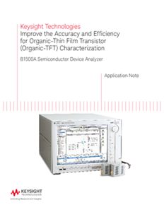 B1500A Semiconductor Device Parameter Analyzer | Keysight