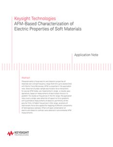 AFM-Based Characterization of Electric Properties of Soft Materials ...