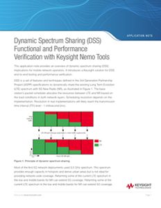 5G Dynamic Spectrum Sharing | Keysight