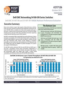 Tolly Test Report-Dell EMC Switch Test Using IxNetwork and Novus | Keysight