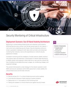 Security Monitoring of Critical Infrastructure | Keysight