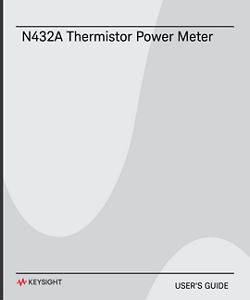 N432A Thermistor Power Meter | Keysight