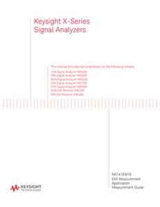 N6141EM0E EMI Measurement Application Measurement Guide | Keysight