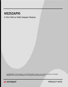 Keysight Technologies N5252APXI 2-Port VNA to VNAX Adapter Module ...