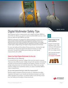 Digital Multimeter Safety Tips | Keysight
