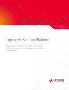 81576A Variable Optical Attenuator Modules with Power Control and Straight Interface | Keysight