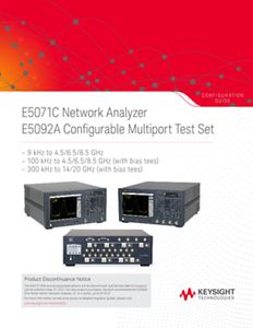 E5071C ENA Vector Network Analyzer | Keysight