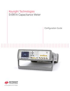 E4981A Capacitance Meter | Keysight