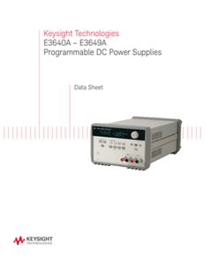 E3640 Series Bench Power Supply | Keysight