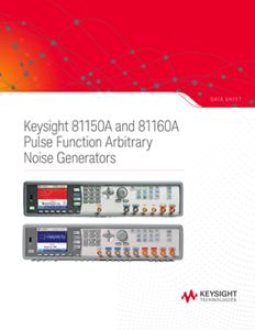 81160A Pulse Function Arbitrary Noise Generator | Keysight