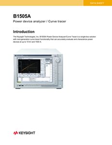 B1505A Power Device Analyzer / Curve Tracer + Modules | Keysight