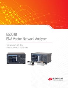 E5061B ENA Vector Network Analyzer | Keysight