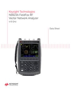 N9923A FieldFox Handheld RF Vector Network Analyzer, 4 GHz and 6 GHz ...