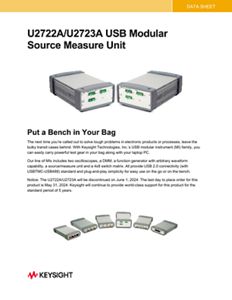 U2722A + U2723A USB Modular Source Measure Unit (SMU) | Keysight