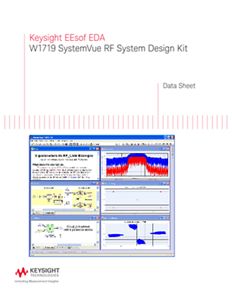 W1719ep Systemvue Rf System Design Kit Keysight