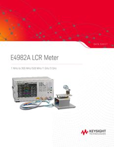 E4982A LCR Meter, 1 MHz to 300 M/500 M/1 G/3 GHz | Keysight