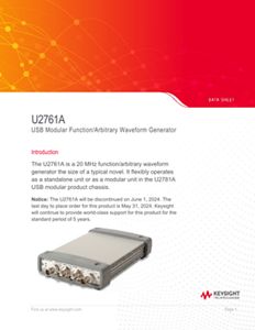 USB Modular Function Generator | Keysight