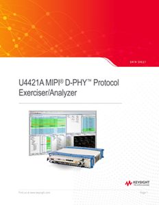 U4421A MIPI D-PHY Protocol Analyzer/Exerciser | Keysight