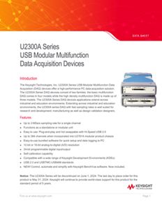 U2300A Series USB Modular Multifunction Data Acquisition | Keysight