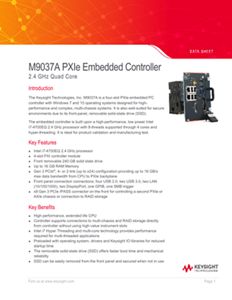 PXIe High Performance Embedded Controller | Keysight