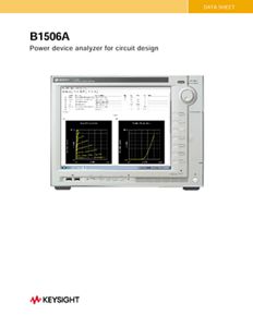 B1506A Power Device Analyzer/Curve Tracer for Circuit Design | Keysight