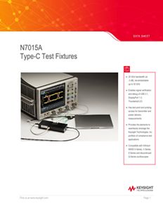 N7015A Type-C High-Speed Test Fixture | Keysight