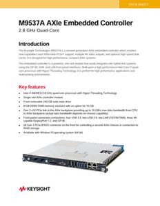 AXIe High Performance Embedded Controller: 2.8 GHz Quad-Core, 8 GB ...