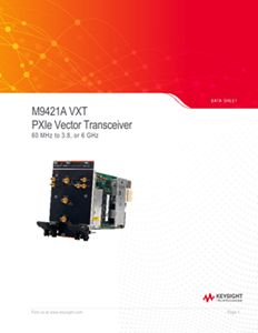 M9421A VXT PXIe Vector Transceiver | Keysight