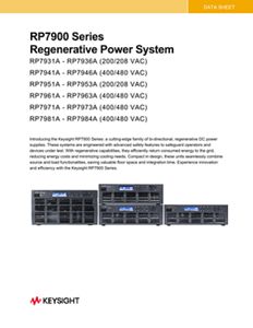 RP7900 Series Regenerative Power Supplies | Keysight