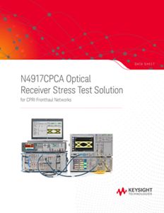 N4917CPCA Optical Receiver Stress Test Solution | Keysight