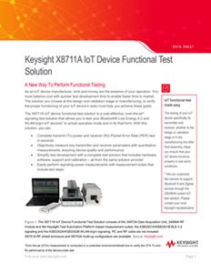 IoT Device Functional Test Solution | Keysight