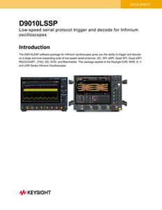 D9010LSSP Low Speed Protocol Decode/Trigger Software (I2C, SPI, RS232, I2S, JTAG ...) | Keysight