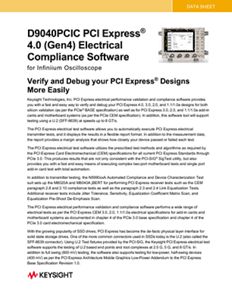 D9040PCIC PCI Express® Electrical Performance Validation and Compliance ...