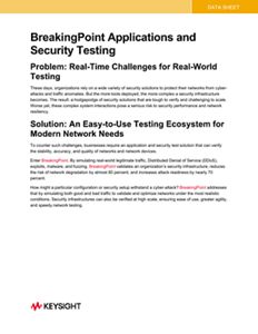 BreakingPoint QuickTest | Keysight