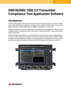D9010USBC USB 2.0 Compliance Test Software | Keysight