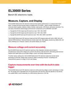EL30000 Series Bench Electronic Loads | Keysight
