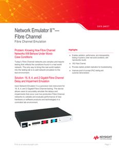 Network Emulator II | Keysight