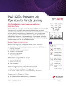 PathWave Lab Operation for Remote Learning | Keysight