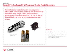 8490D Coaxial Fixed Attenuator, DC to 50 GHz | Keysight