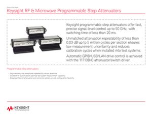 84904M Programmable Step Attenuator, 50 GHz, 11 dB, 1 dB Steps | Keysight