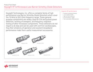 8473B Low-Barrier Schottky Diode Detector, 10 MHz to 18 GHz | Keysight