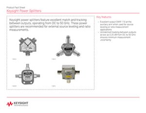 11667A Power Splitter, DC to 18 GHz | Keysight