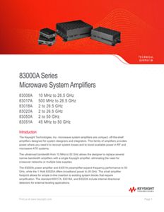 83017A Microwave System Amplifier, 0.5 to 26.5 GHz | Keysight