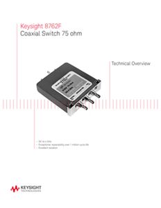 8762F Coaxial Switch, DC to 4 GHz, SPDT, 75 Ohms | Keysight